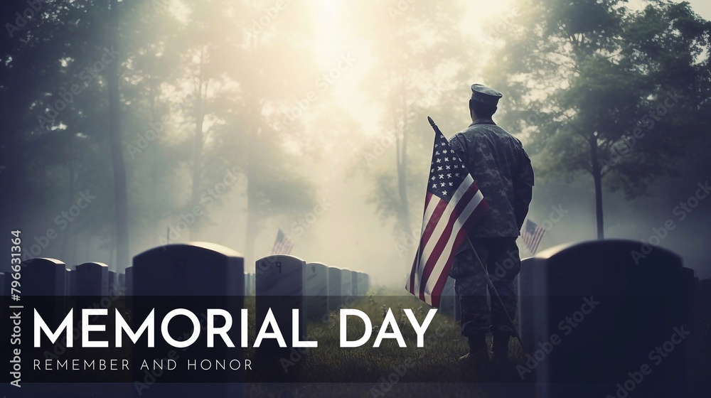 Happy memorial day theme background. American flag for Memorial Day ...