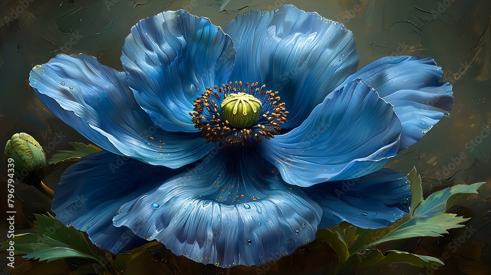 Ilustración de Stock Create a composition featuring the Blue Himalayan ...