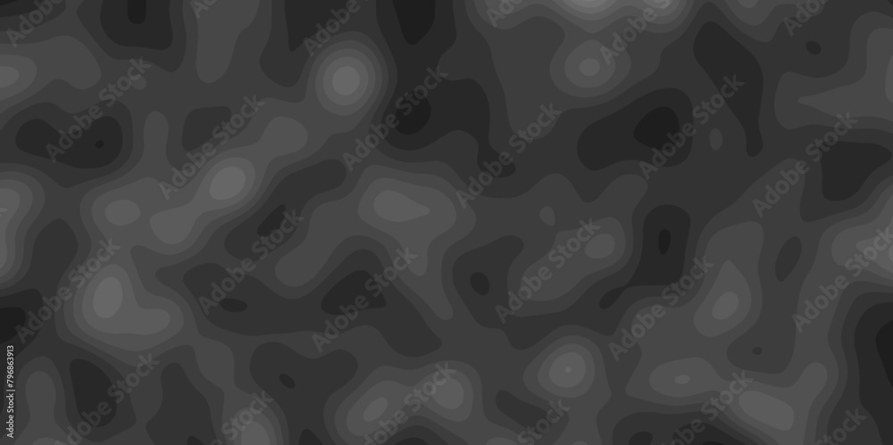 Gray Stylized topographic contour map. Geography scheme and terrain ...