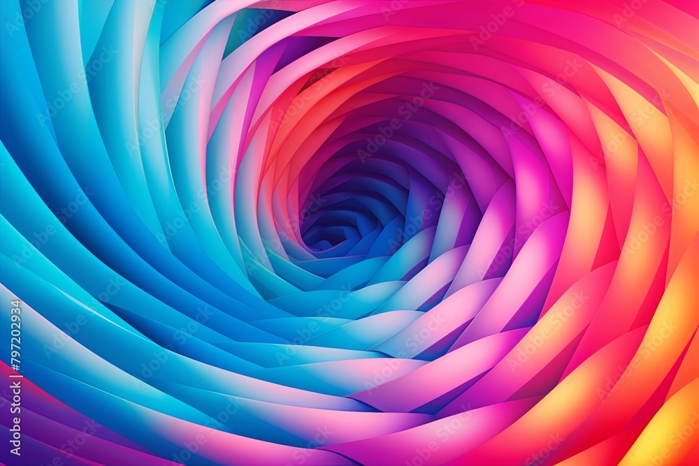 Hypnotic Optical Art Gradients: Futuristic Product Brochure Showcase ...