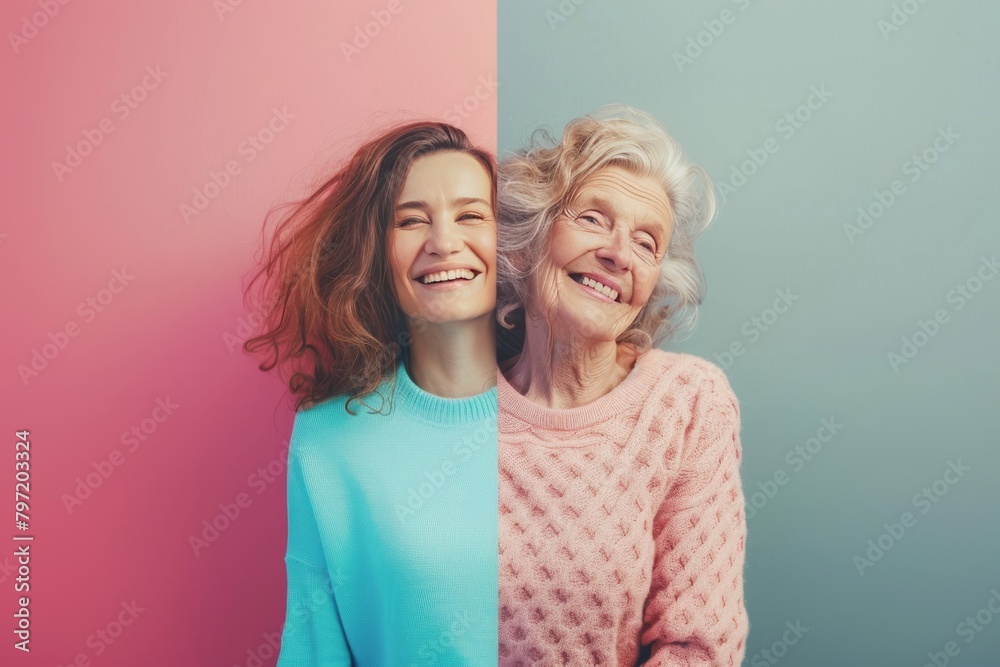 Skin lines and aged appearance scrutiny in skincare science, comparing ...