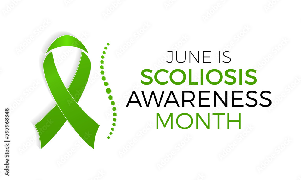 Scoliosis Awareness Month health awareness vector illustration. Disease ...