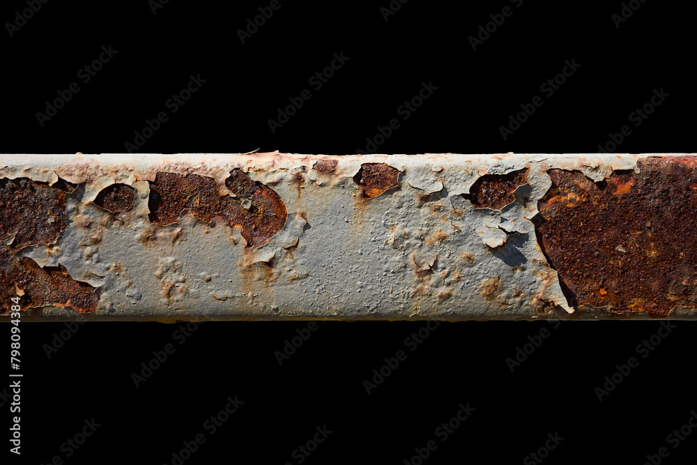 old pipe joint rusty steel metal on transparent background high ...