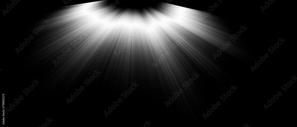 bokeh light and star shining in dark background overlay effect on black ...