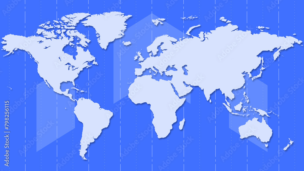 Abstract news background blue world map with lines and arrows texture ...