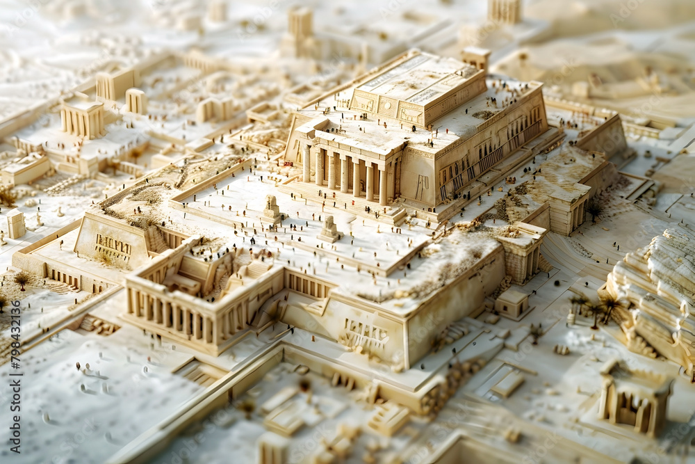 3D Schematic Display of the Iconic Parthenon in Ancient Athens,a ...