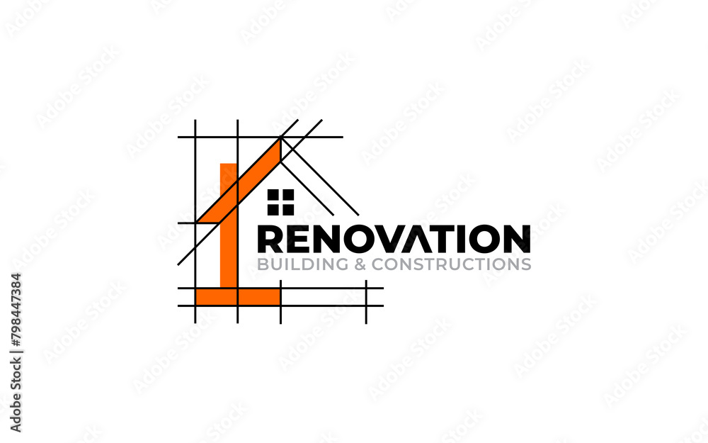 Illustration vector graphic of building renovation, construction, and ...