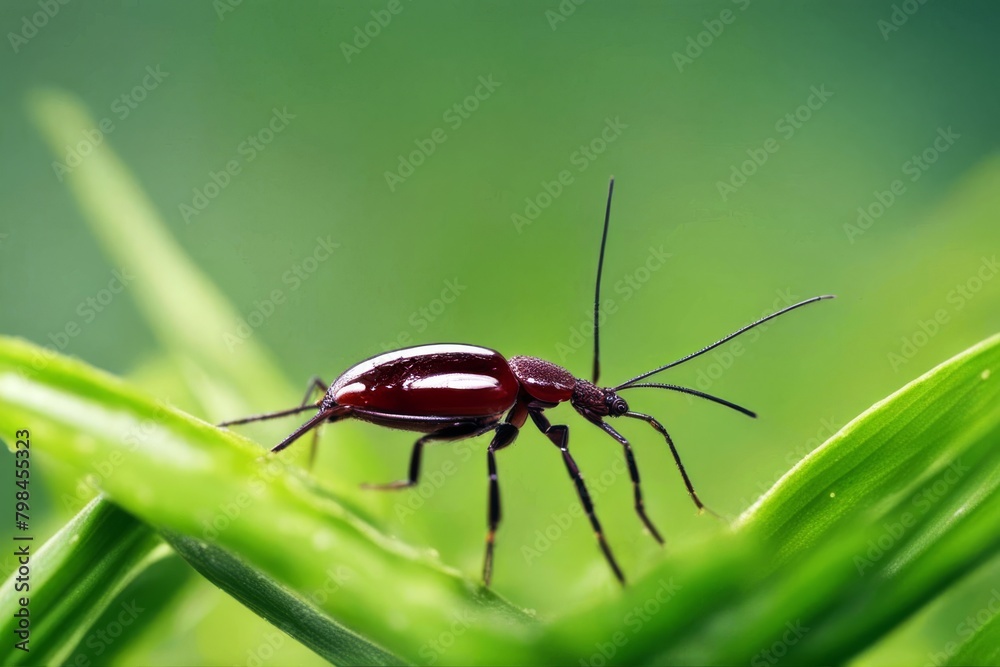 'tick ixodes blade potentionally parasite waiting victim dangerous ...