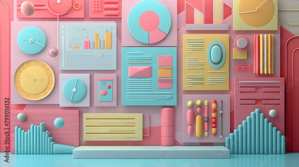 Design a PPT page incorporating multiple content plates geared for ...