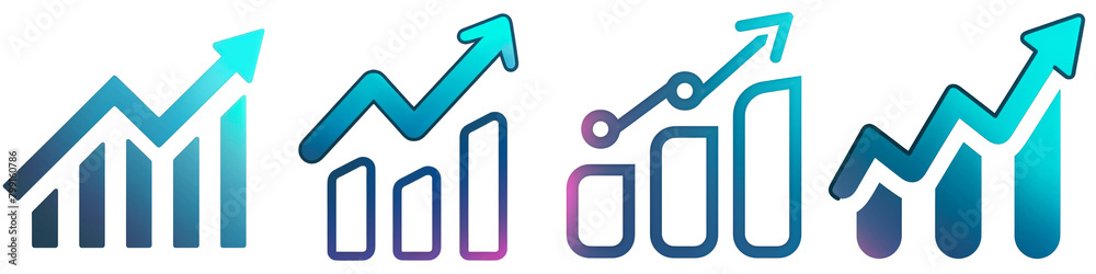 Increasing Revenues clipart collection, symbol, logos, icons isolated ...