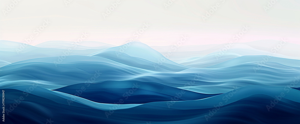 Produce an image showcasing the ebb and flow of ocean waves, with ...