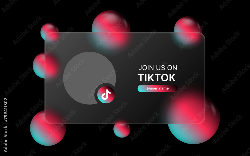 Join us on tiktok. tiktok logo social media icon button in ...