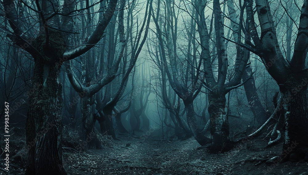 Explore the depths of surrealism and horror with a frontal view of a ...