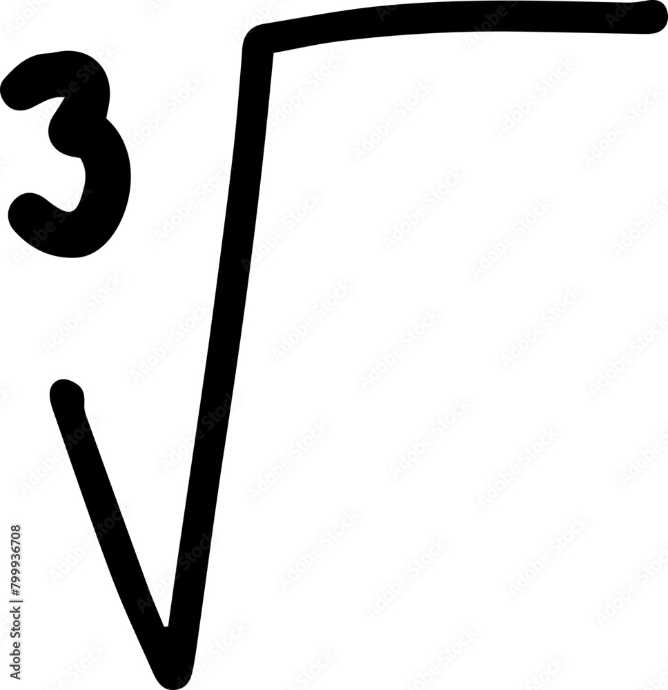 Algebra math Symbols handwritten Stock Vector | Adobe Stock