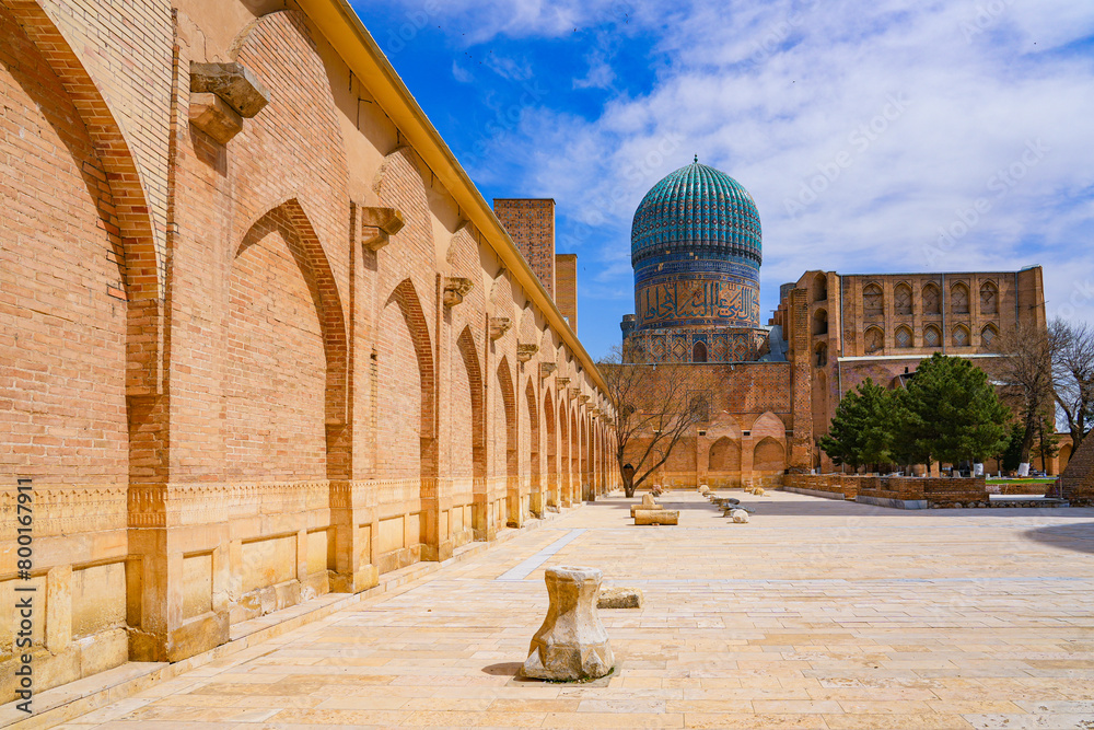Foto de Stock Bibi-Khanym Mosque in Samarkand, Uzbekistan, Central Asia ...