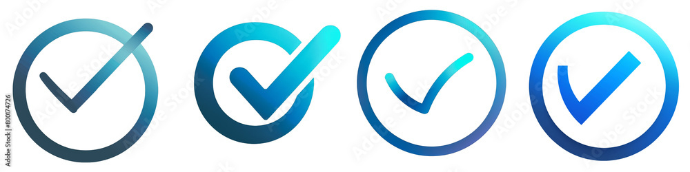 Validation clipart collection, symbol, logos, icons isolated on ...