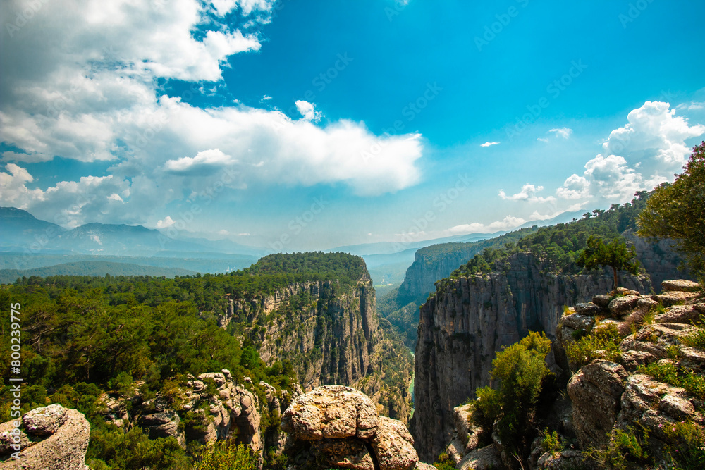 Magnificent nature view of Tazi canyon in Koprulu Nature Park in Turkey ...