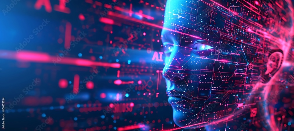 HUD Artificial Intelligence (AI) Banner Where an AI Bot is Processing ...
