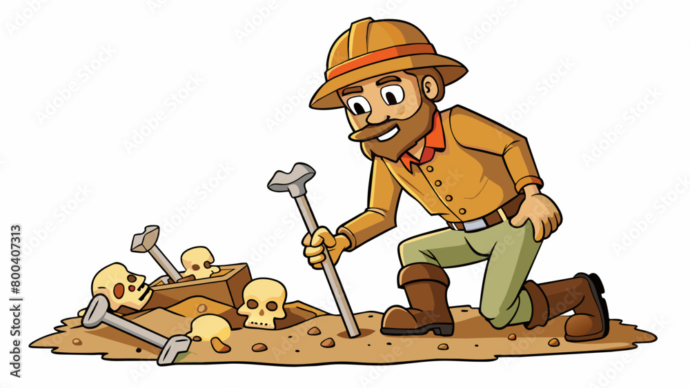 Carefully peeling back layers of soil an archaeologist reveals a series ...