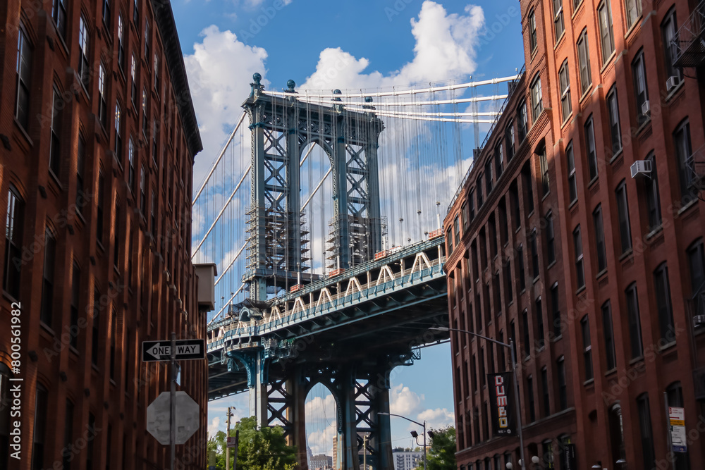 Iconic bridge connecting New York City's urban landscape with stunning ...