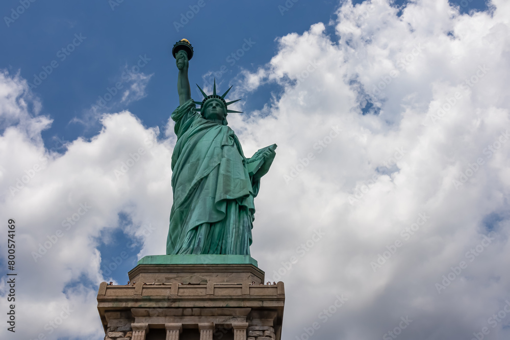A close up on an iconic representation of freedom and independence, the ...