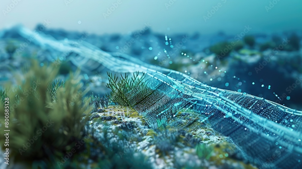 environmental impact of deploying optical networks, showing a disrupted ...