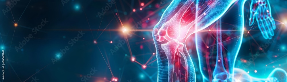 Joint pain is depicted through an innovative overlay of thermal imaging ...