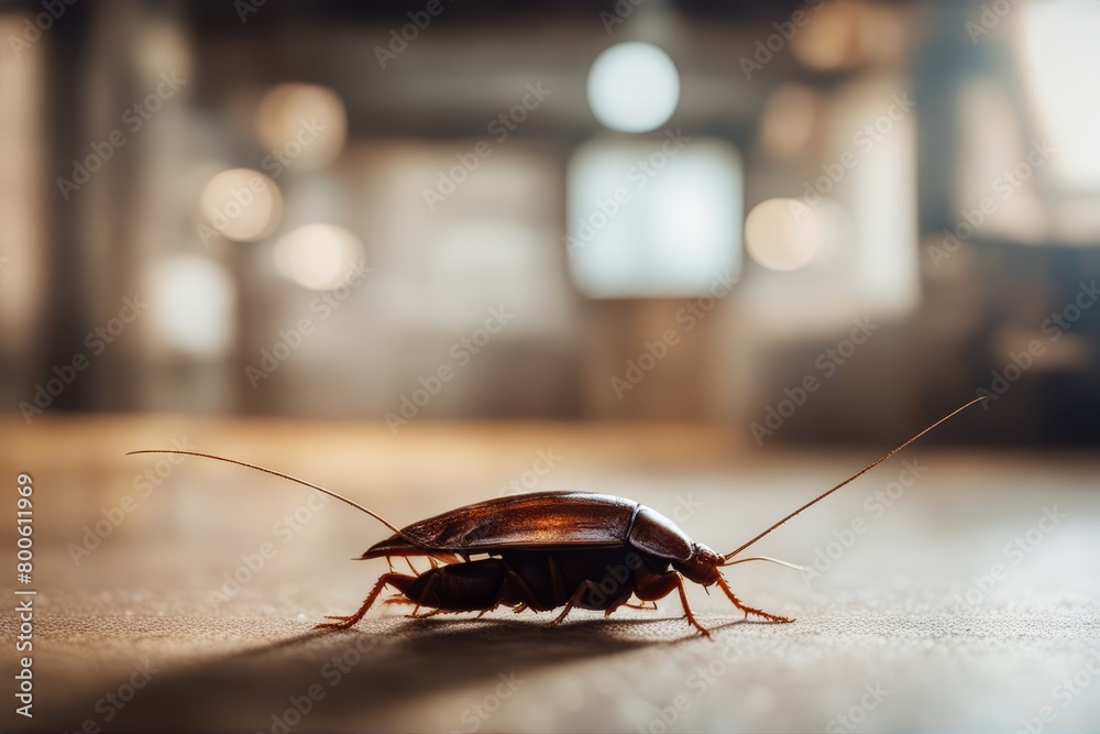 'floor cockroach control pest sign dead caution infestation house kill ...