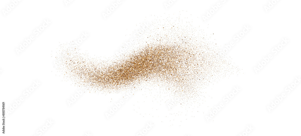 Sand dust powder splash. Flowing grit speckles and particles wavy ...