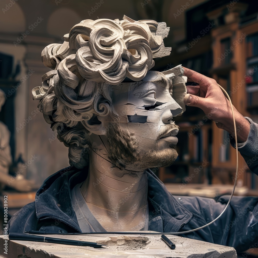 Sculpting tools have evolved with augmented reality, allowing sculptors ...