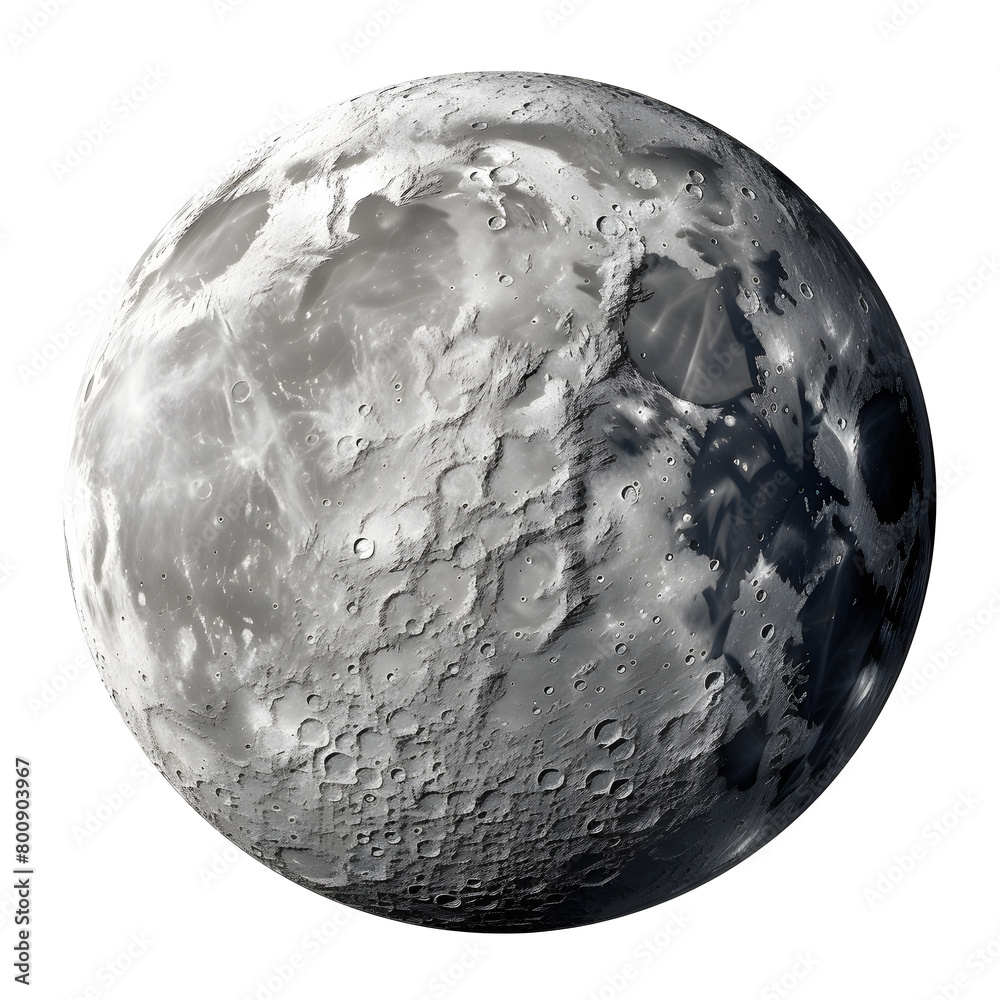 Full moon isolated on white and transparent background. Image in high ...