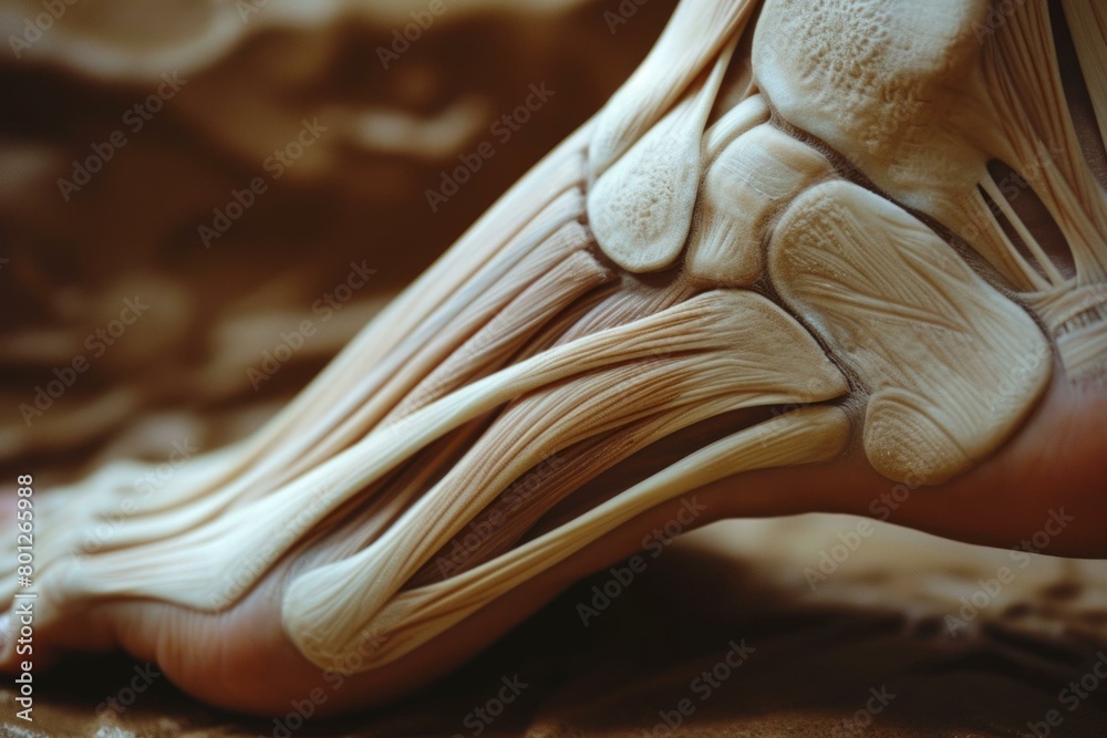 Human foot bone and muscle anatomy Stock Illustration | Adobe Stock