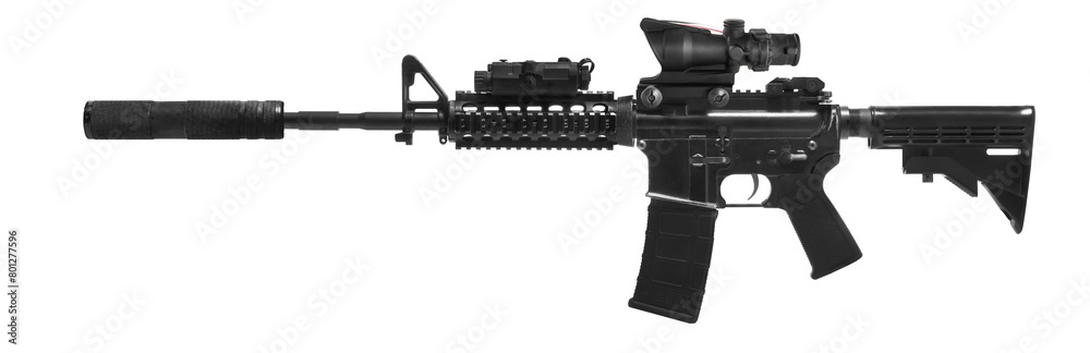Weapons and military equipment for army, Assault rifle gun (M4A1) with ...