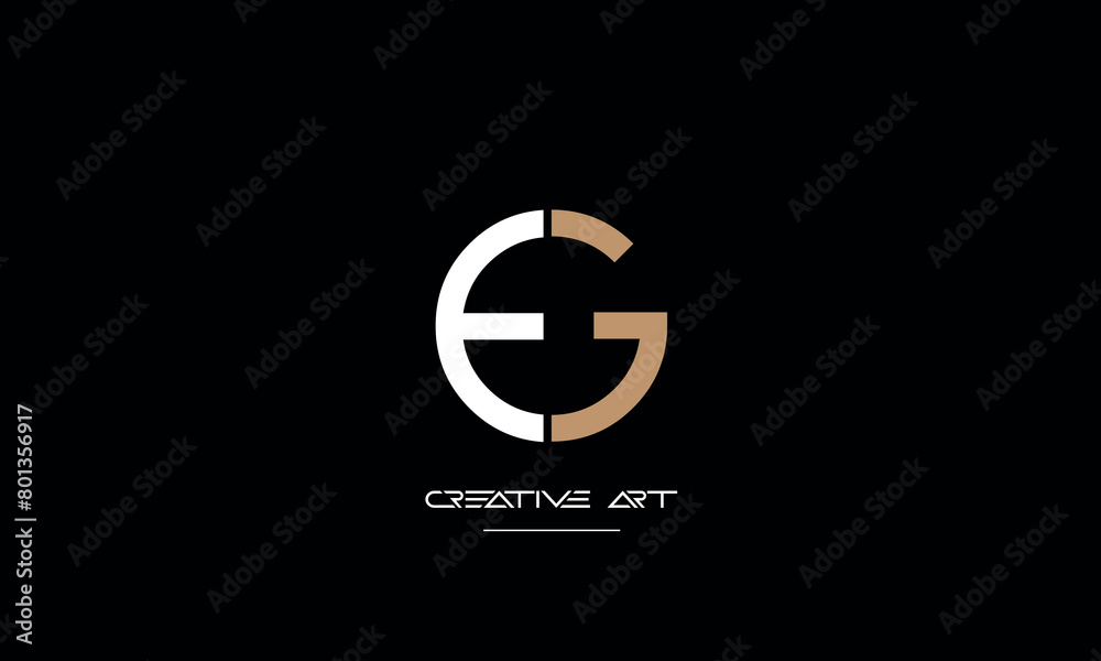 Vetor GE, EG, G, E abstract letters logo monogram do Stock | Adobe Stock
