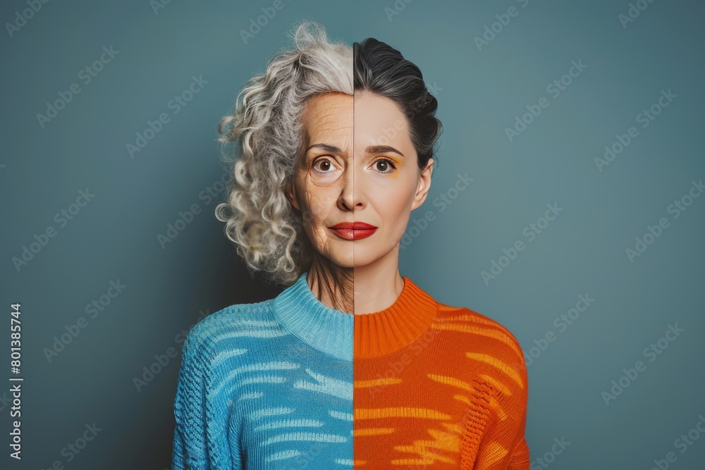 Beauty regimen divides aging effects: facial skin bleaching and lifting ...