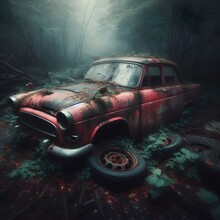 Car Vintage Red Rusty Free Stock Photo - Public Domain Pictures