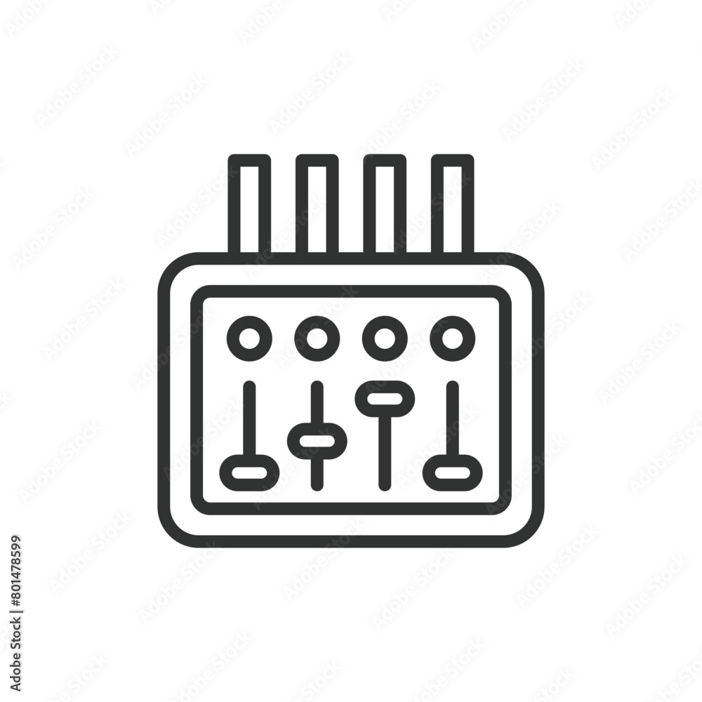 Electrical panel, in line design. Electrical, panel, Circuit breaker ...