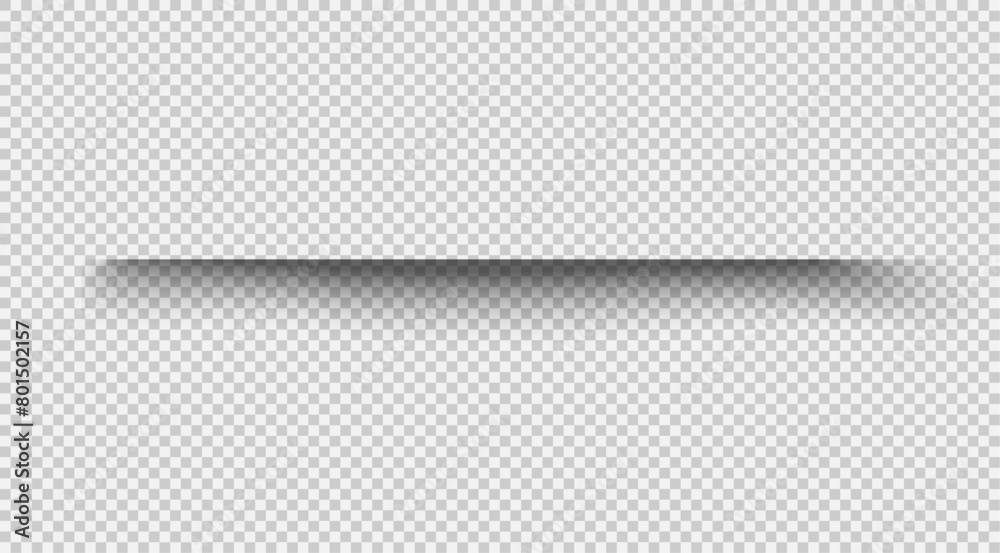 Horizontal dividing line isolated on transparent background. Realistic ...