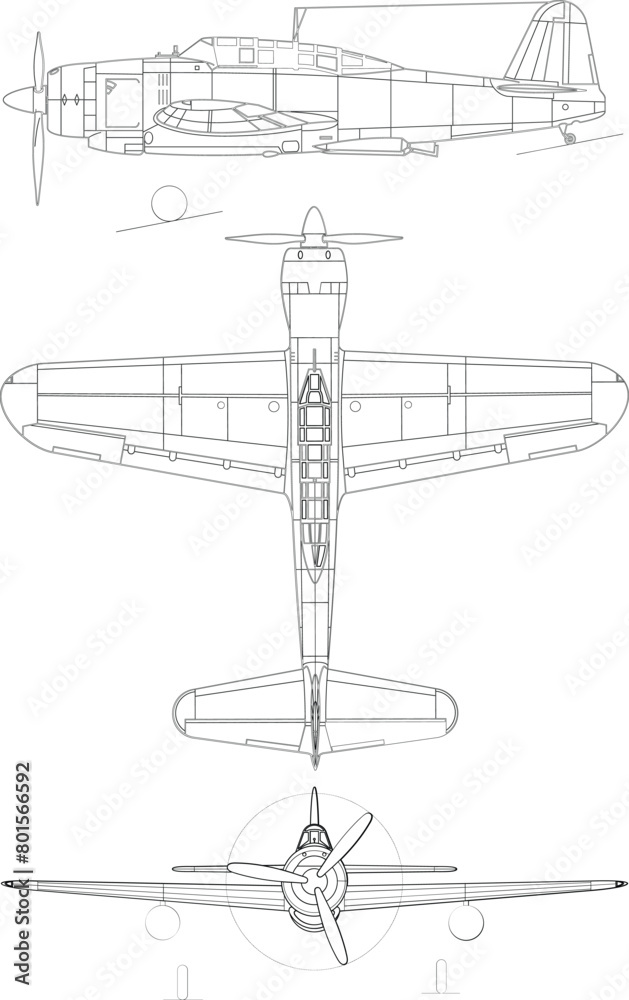 Adobe Illustrator Artwork Yokosuka D4Y-4-svg vector file.eps Stock ...