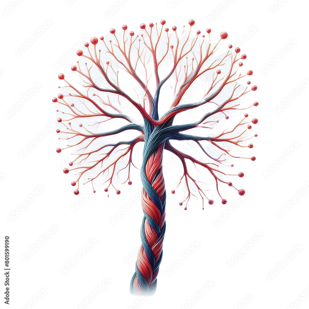 nerve vector cartoon illustration isolated on transparent background ...