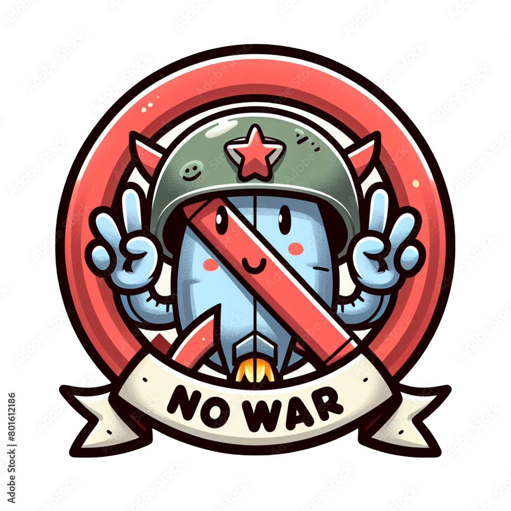no war sign vector cartoon illustration isolated on transparent ...