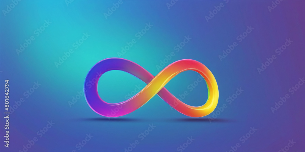 World Autism Awareness Day. rainbow colored infinity symbol Stock ...