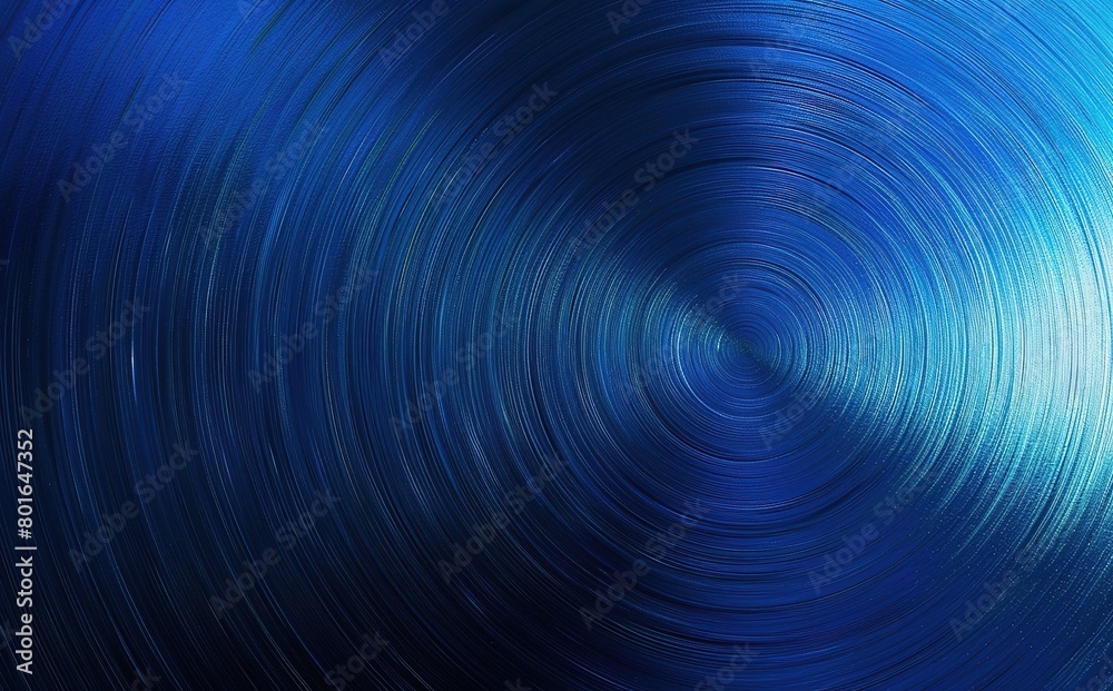 Blue textured stainless steel background. Circular pattern, horizontal ...