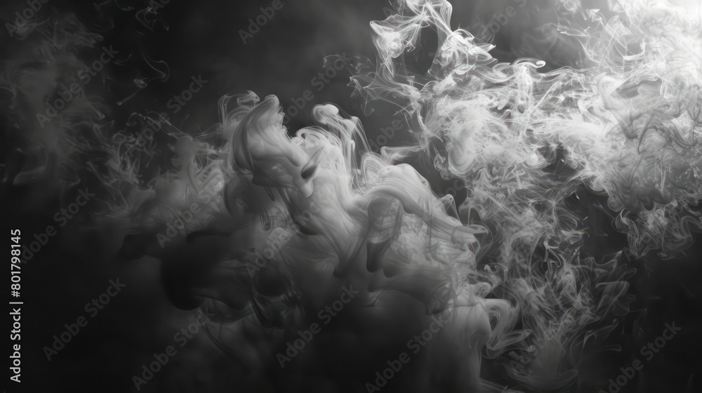solid black background, grey smoke Stock Illustration | Adobe Stock