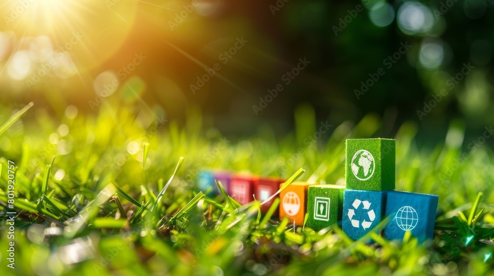 Sustainable development goals. SDGs. World Environment Day background concept Stock Illustration ...
