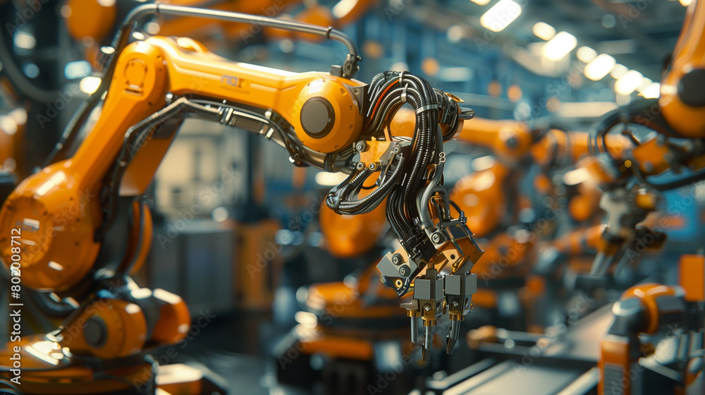 IOT software to control robot arms operations for smart industry ...