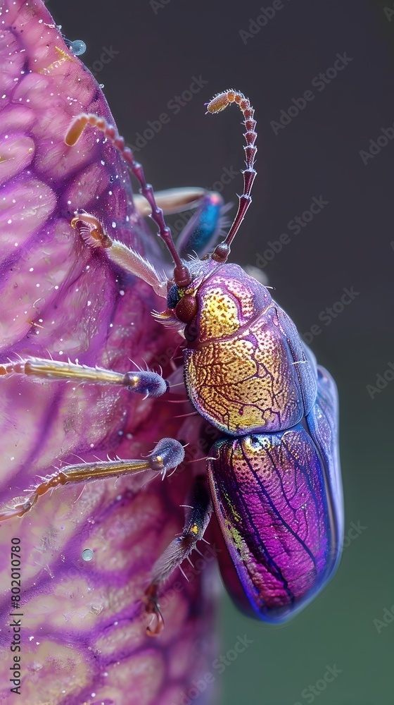 Vivid Iridescent Patterns of a Thrips Insect Captured in Stunning Macro ...