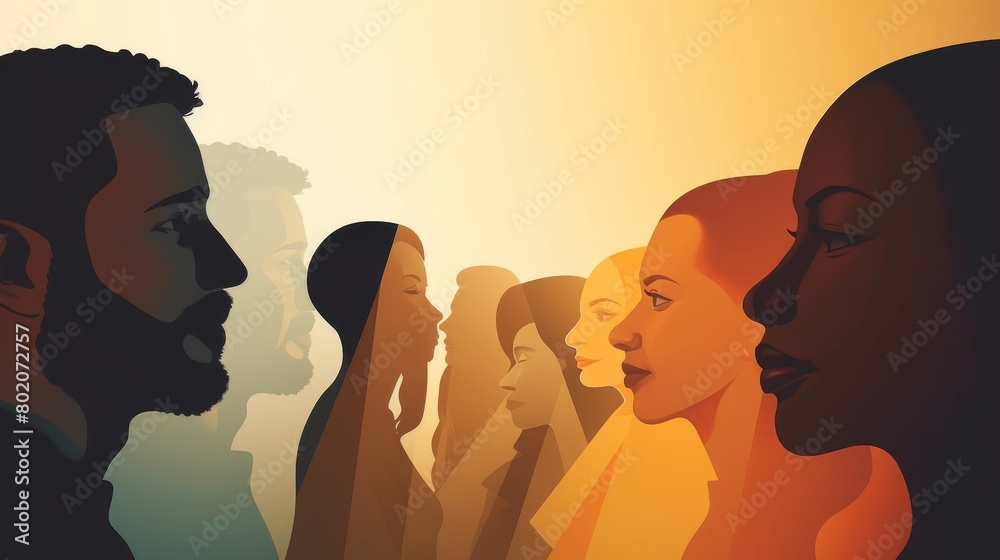 Diverse Society: Multicultural Poster of Equality and Harmony ...