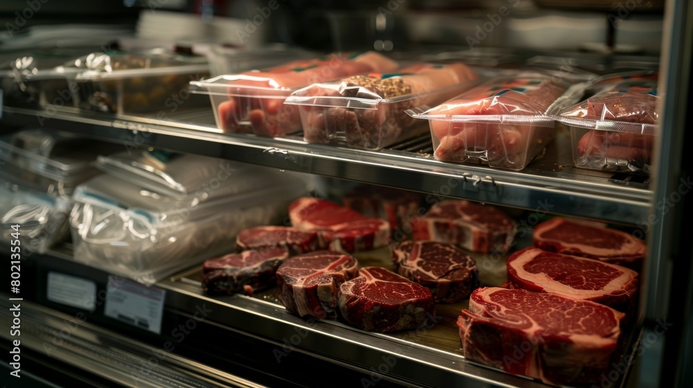 various methods to keep beef fresh, including refrigeration, vacuum ...