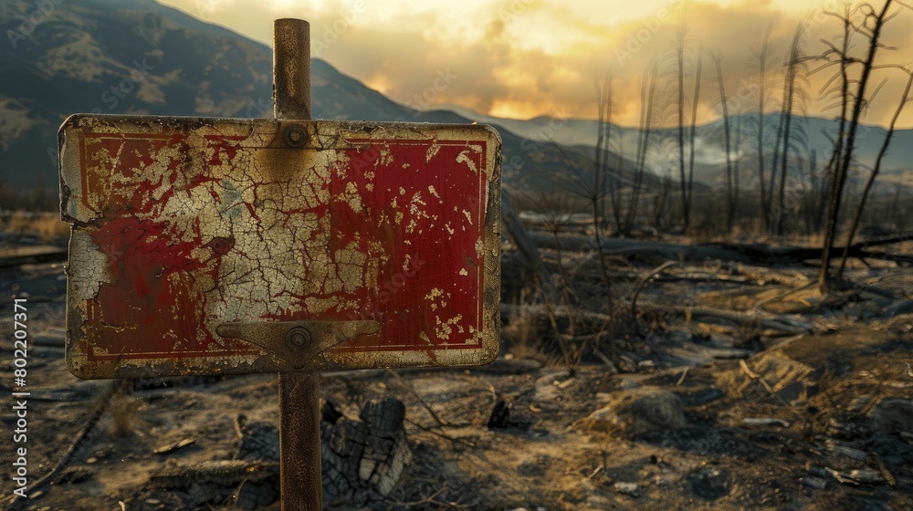A poignant reminder of the importance of fire safety in a devastated ...